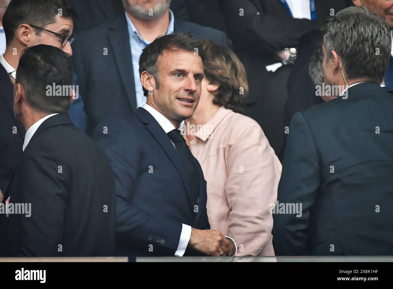 Emmanuel macron 25 may 2024 stadium hi-res stock photography and images ...