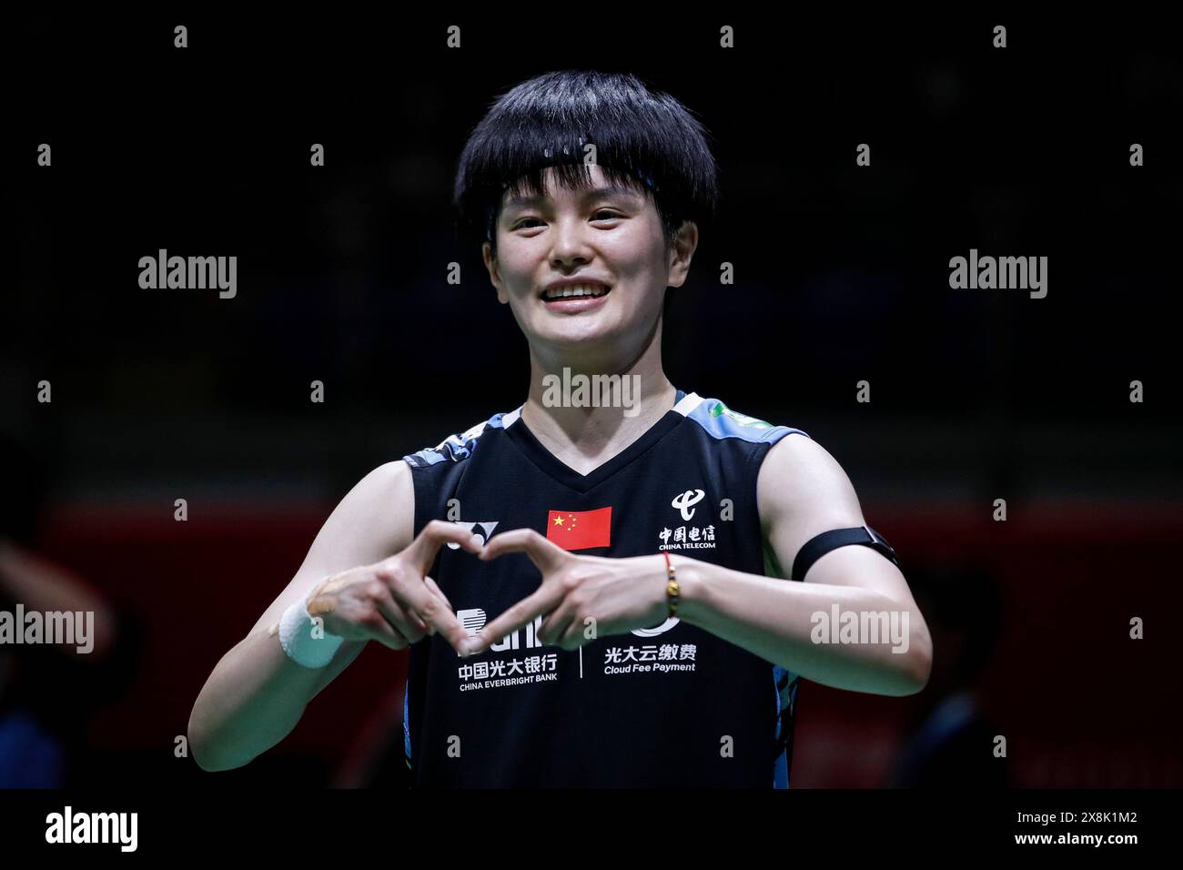 Kuala Lumpur, Malaysia. 26th May, 2024. Wang Zhi Yi of China celebrates ...