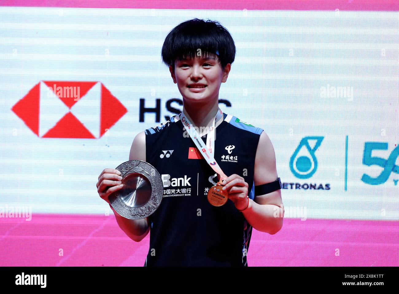 Kuala Lumpur, Malaysia. 26th May, 2024. Wang Zhi Yi of China poses with ...