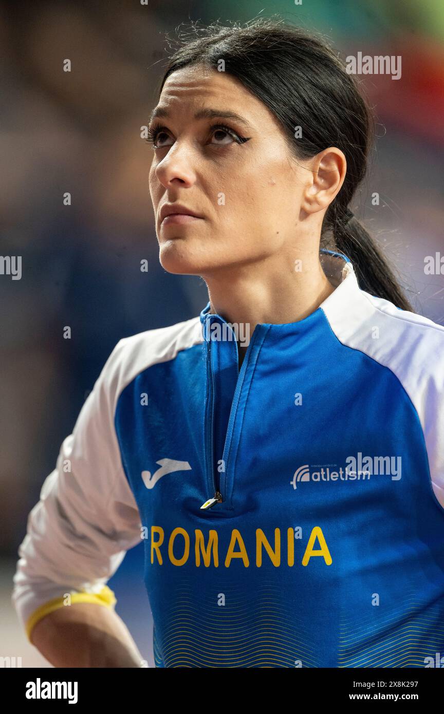 Daniela Stanciu of Romania competing in the women’s high jump at the ...