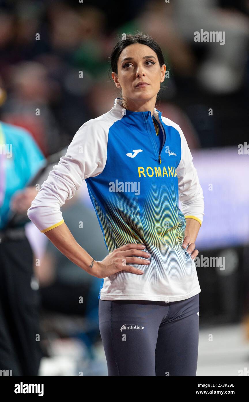 Daniela Stanciu of Romania competing in the women’s high jump at the ...