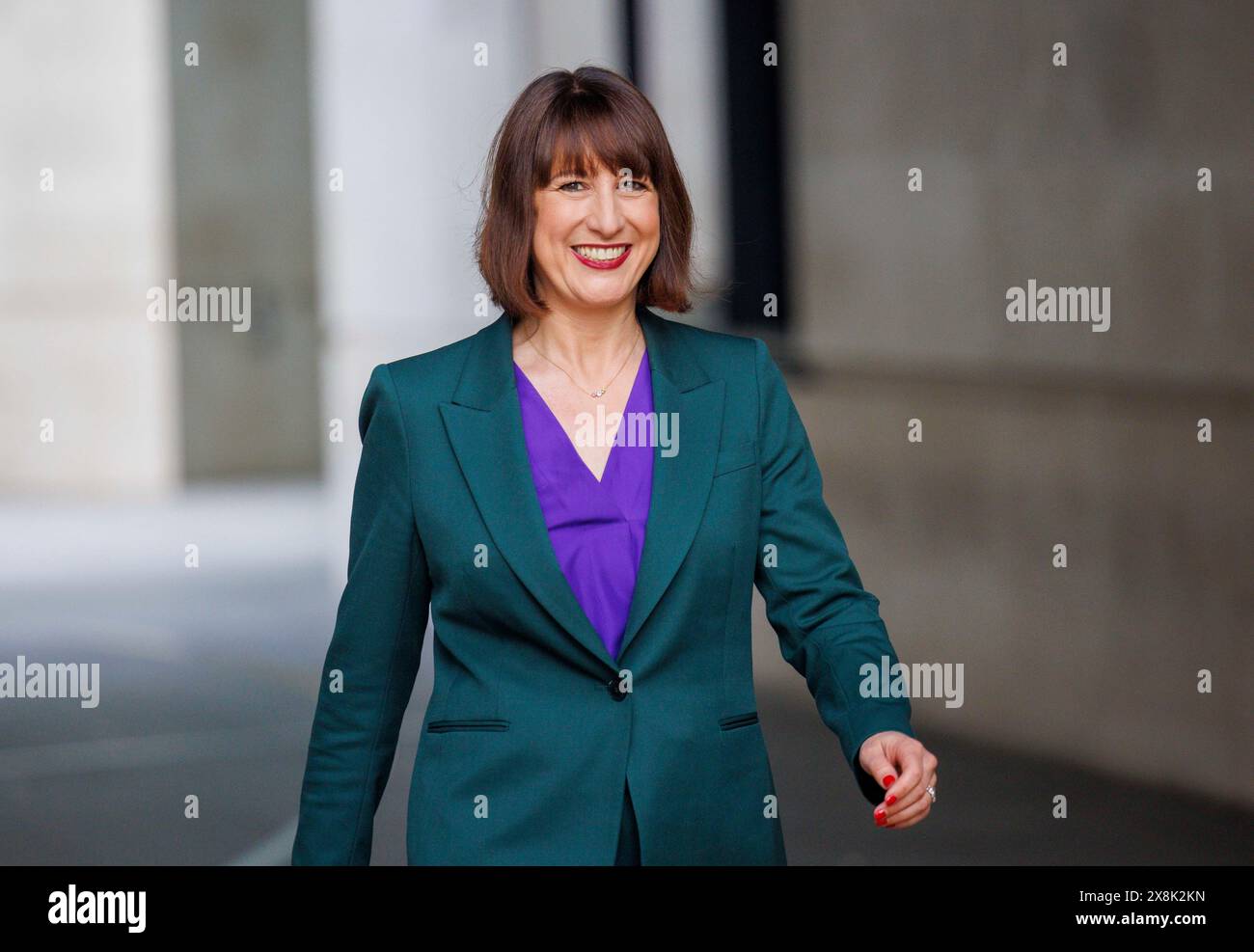 London, UK. 26th May, 2024. Shadow Chancellor, Rachel Reeves, at the ...