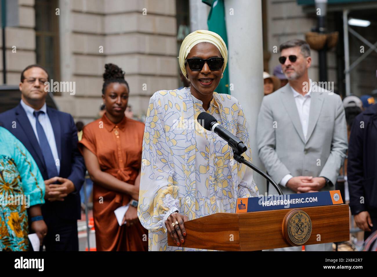 Bowling Green, New York, USA, May 25, 2024 - Fatima Kyari Mohammed ...