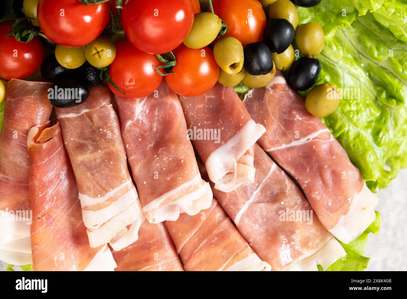 Traditional serrano ham, dry-cured pork jamon Stock Photo - Alamy