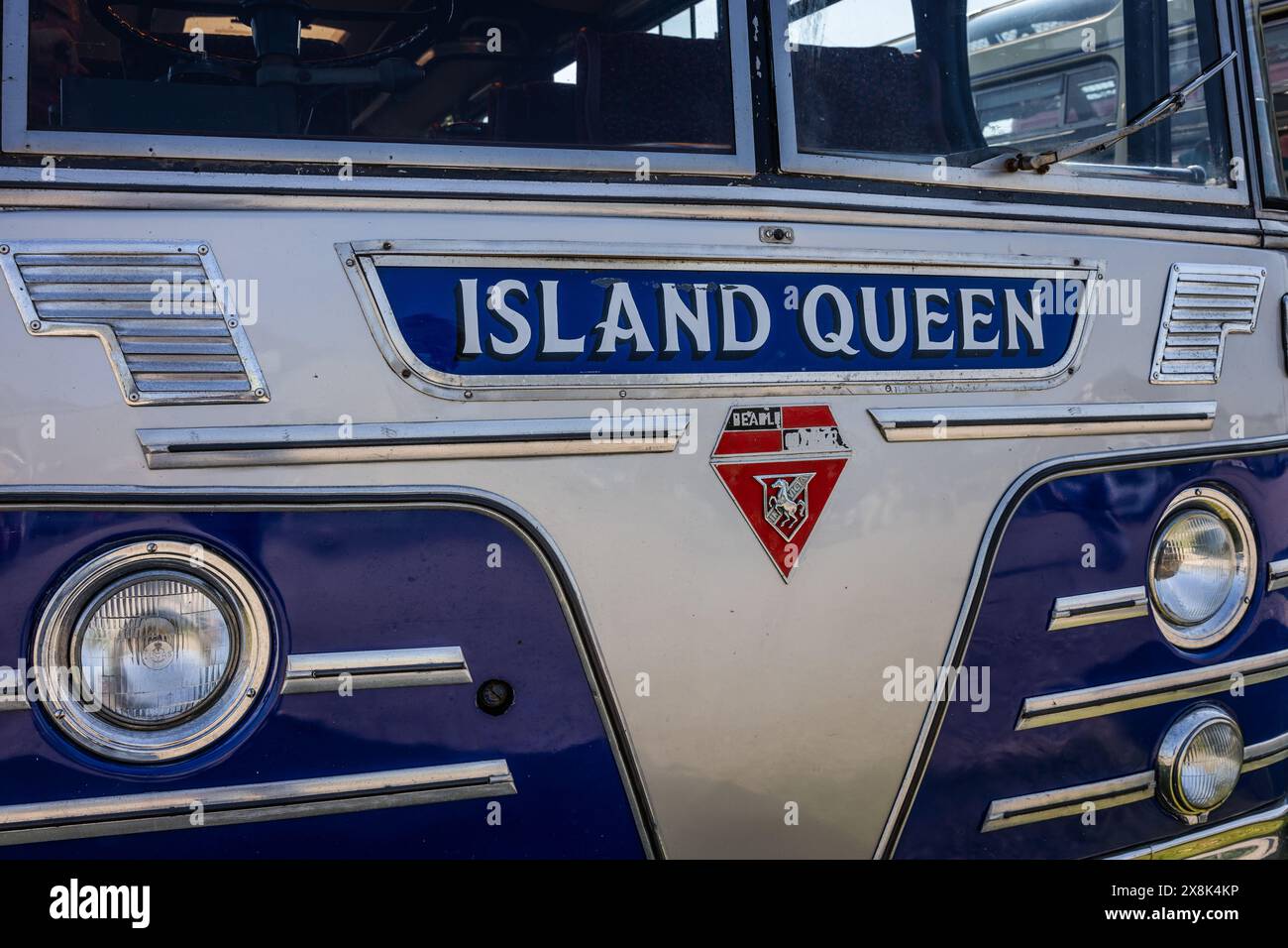 Island Queen coach on display at the Best of British Airshow held at ...
