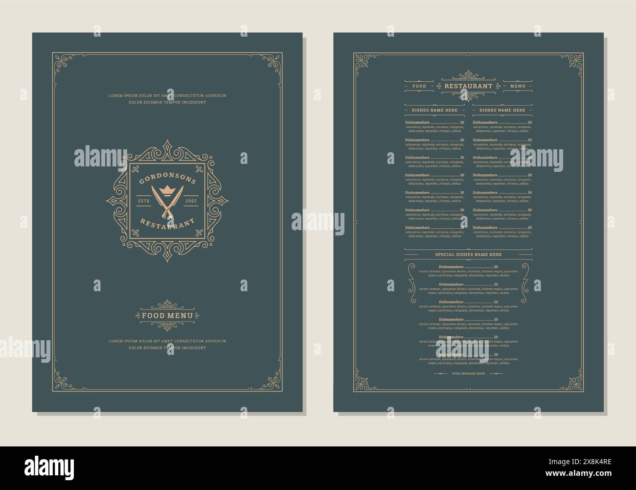 Victorian dinner menu hi-res stock photography and images - Alamy
