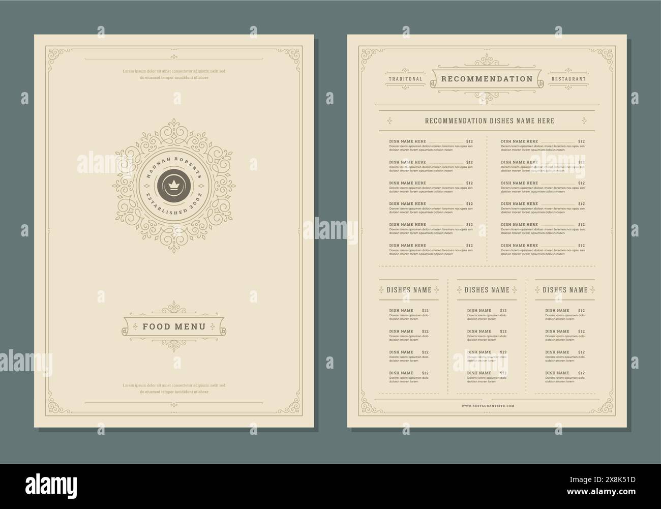 Victorian dinner menu hi-res stock photography and images - Alamy