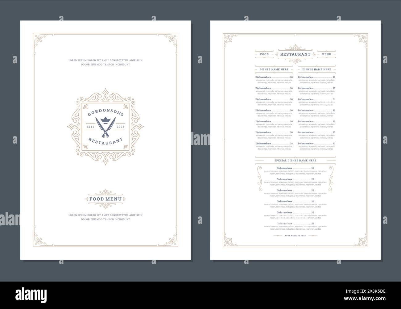 Victorian dinner menu hi-res stock photography and images - Alamy