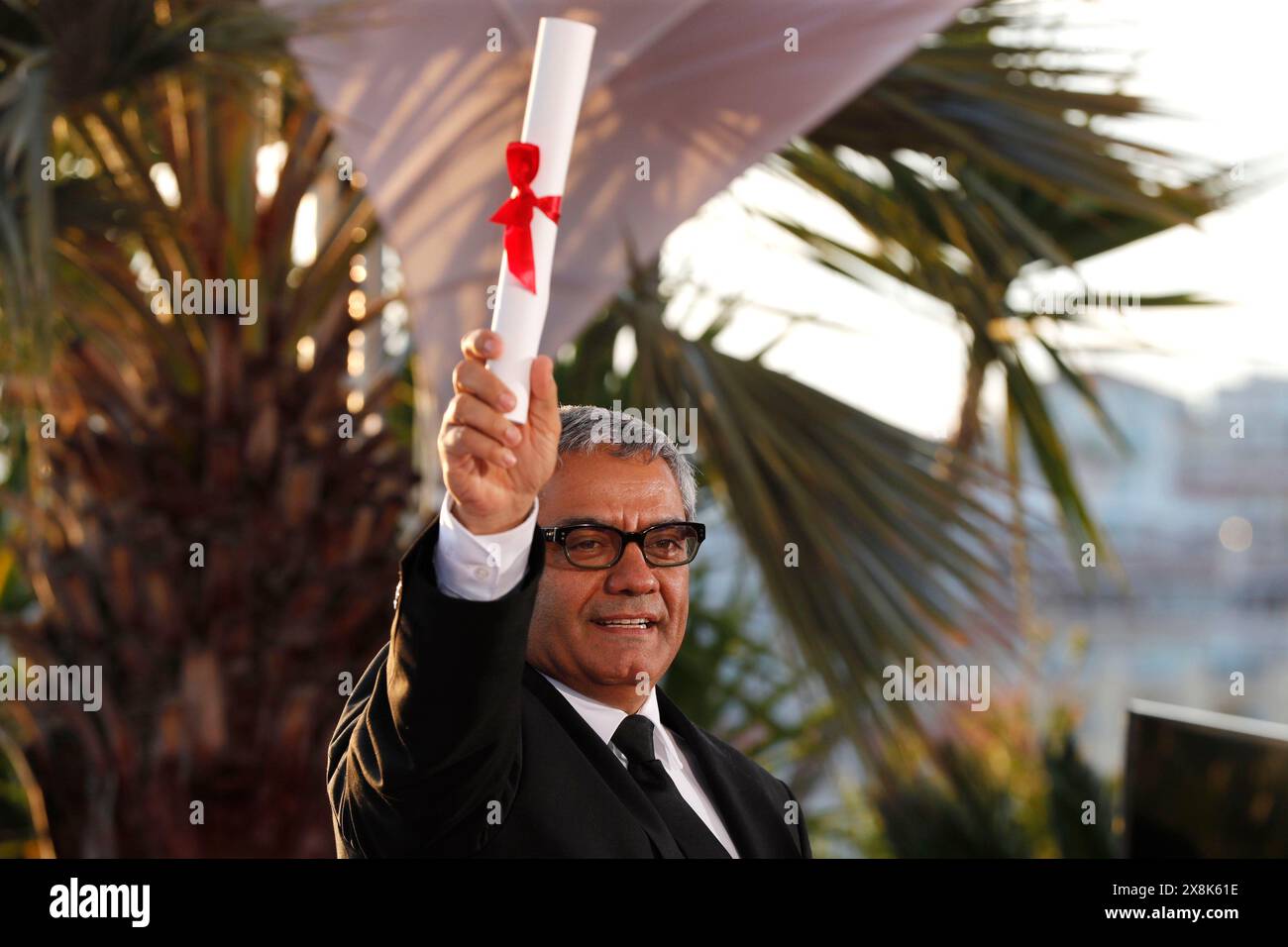 CANNES, FRANCE - MAY 25: Mohammad Rasoulof poses with the Special Award ...