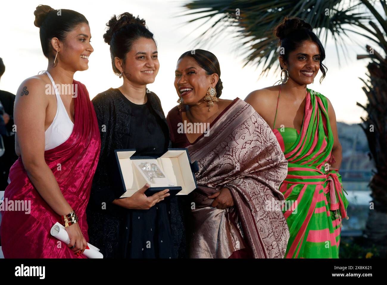 CANNES, FRANCE - MAY 25: Divya Prabha, Payal Kapadia, Chhaya Kadam and ...