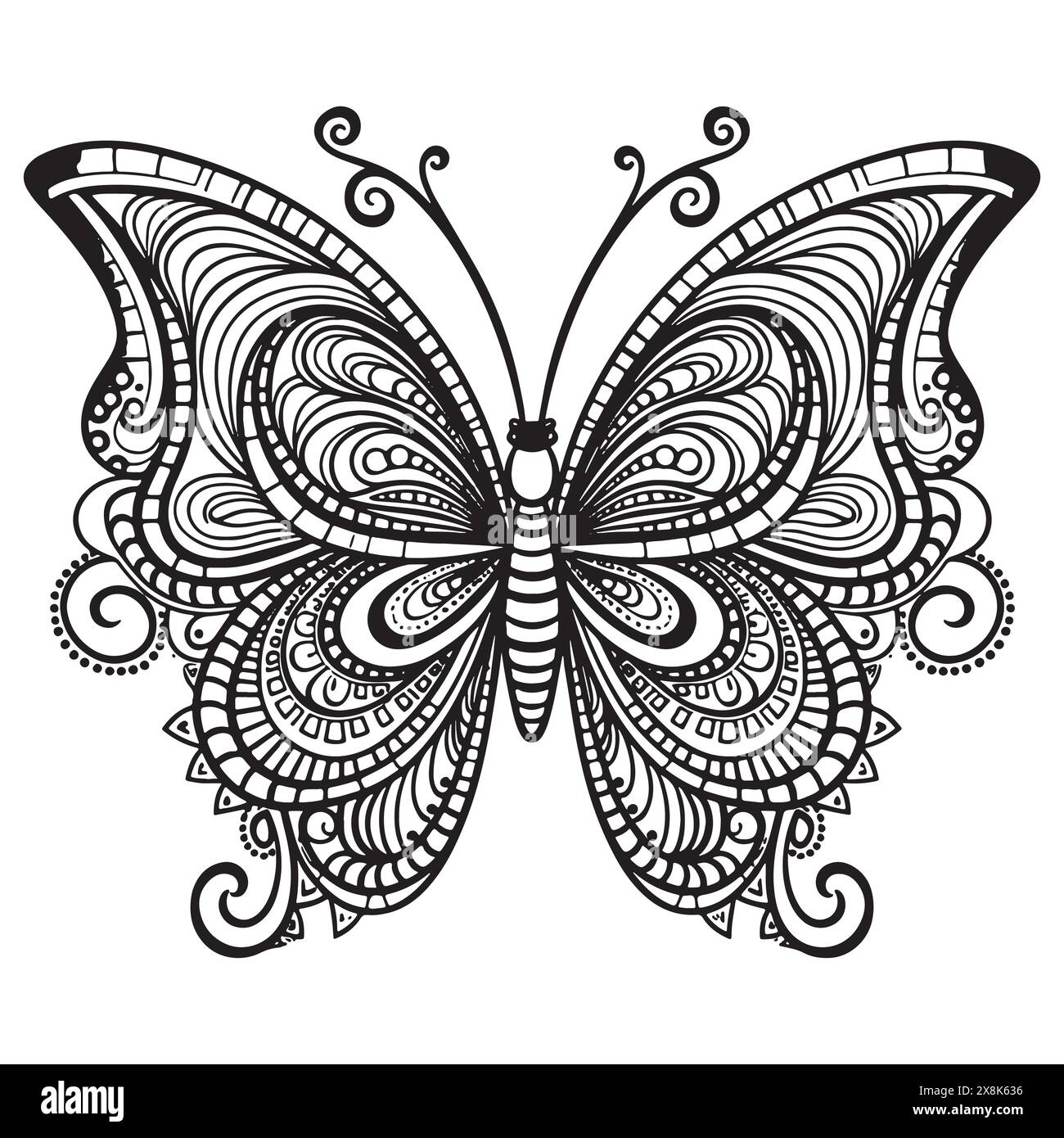 Butterfly insect image Black and White Stock Photos & Images - Alamy