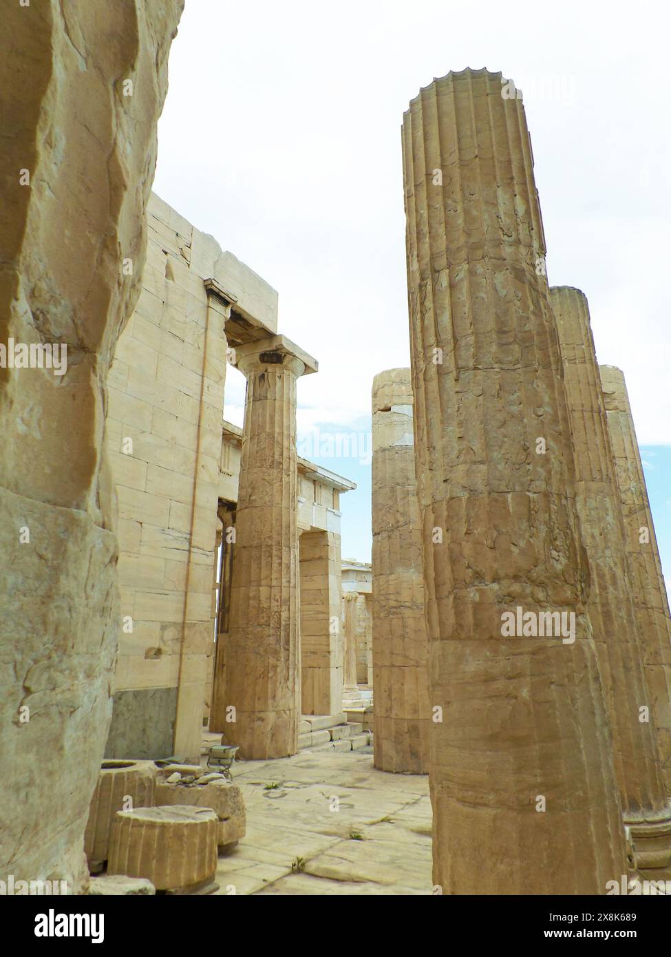 Remains of a Massive Ancient Greek Temple on the Acropolis of Athens ...