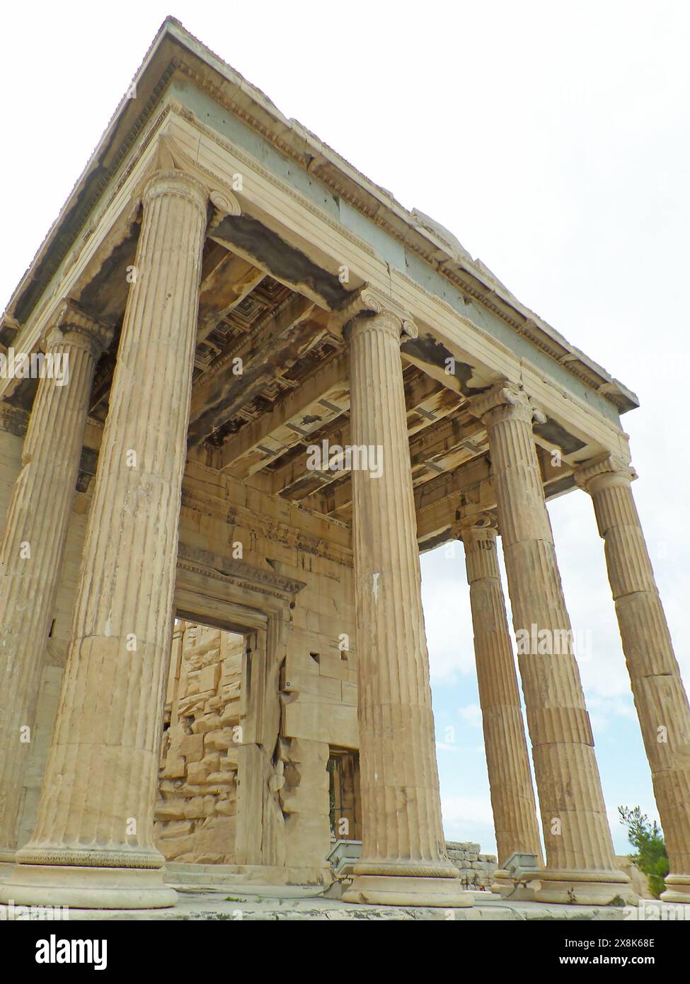 Amazing Erechtheion Ancient Greek Ionic Temple on the Acropolis of ...