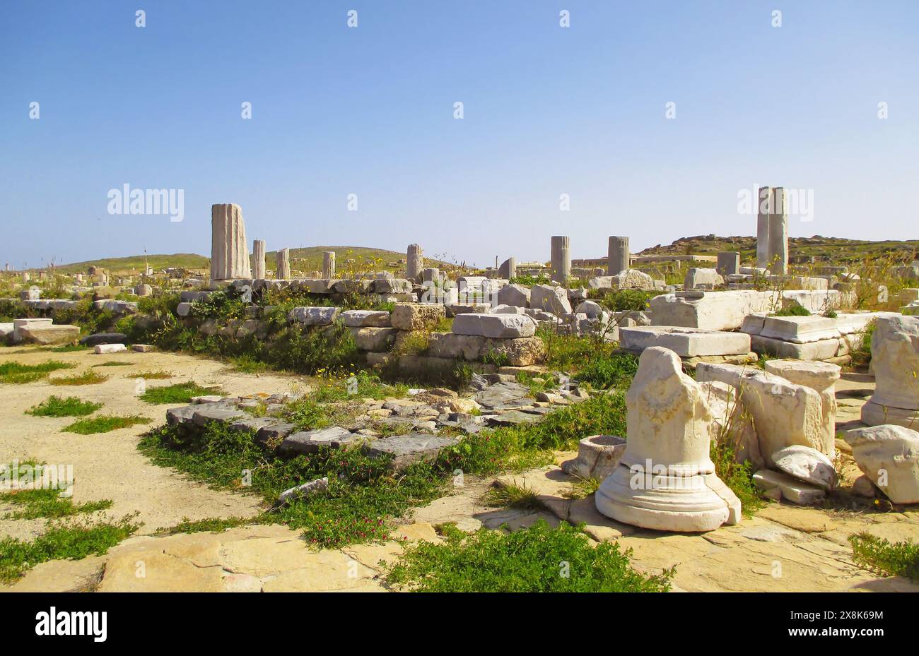 Archaeological Site of Delos, Dedicated to the Greek Gods Apollo and ...