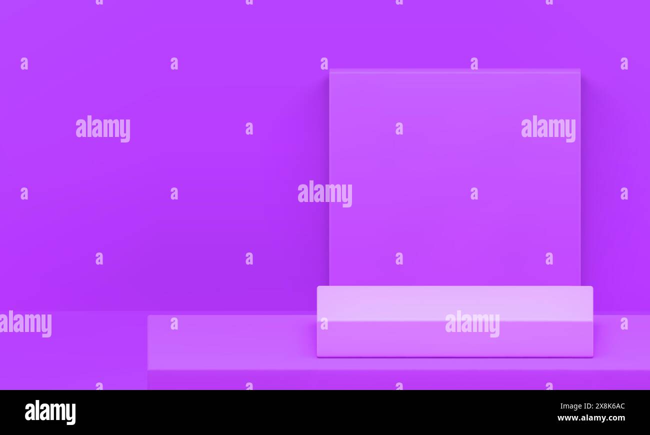 Purple 3d podium advertising commercial geometric display for product show realistic vector ...