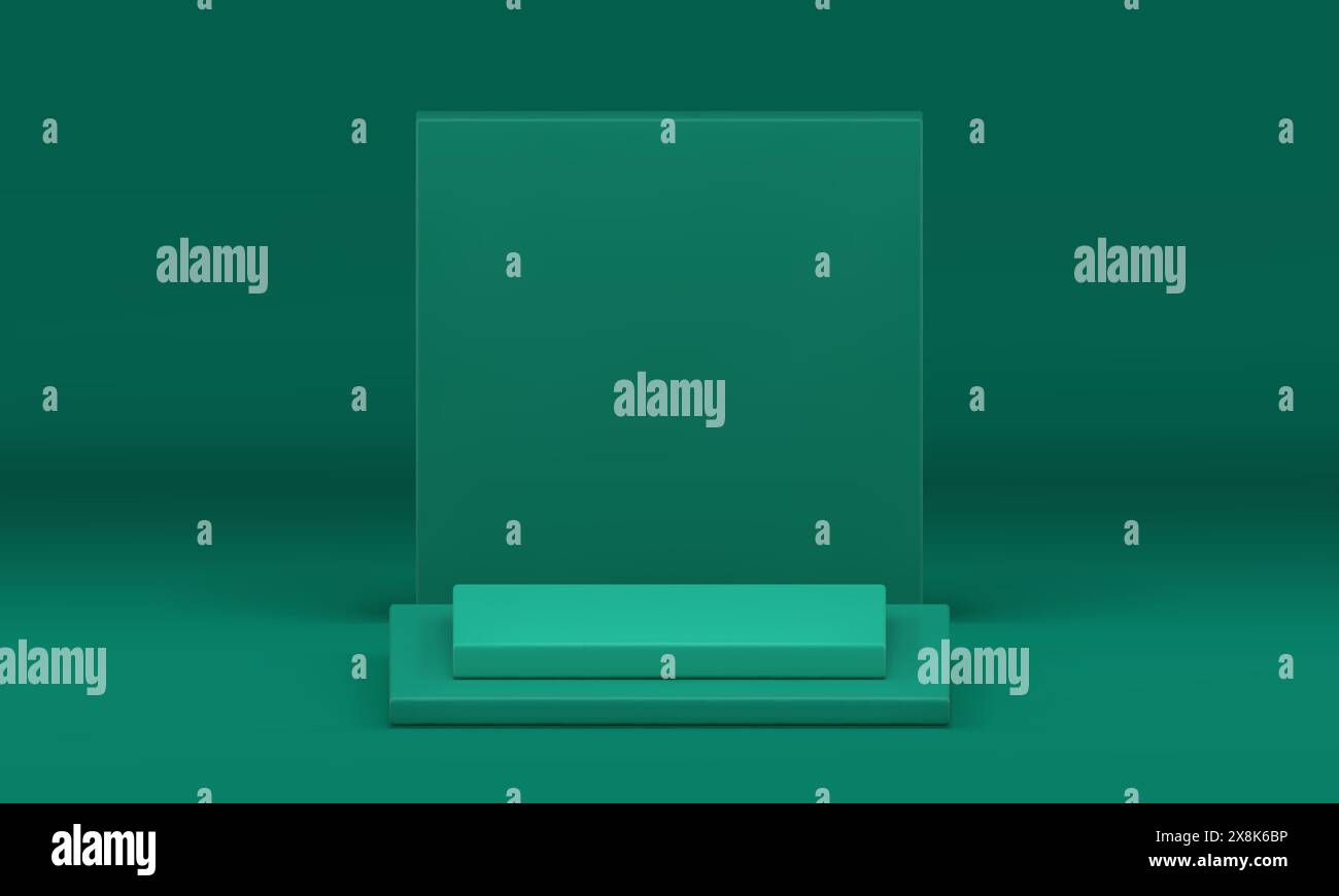 3d squared podium pedestal Stock Vector Images - Alamy