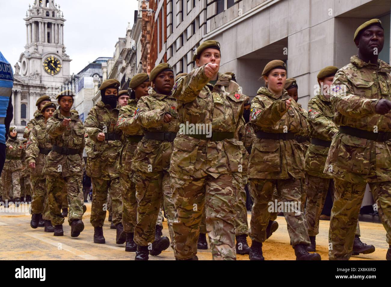 London, UK. 13th November 2021. British Army soldiers take part in the ...