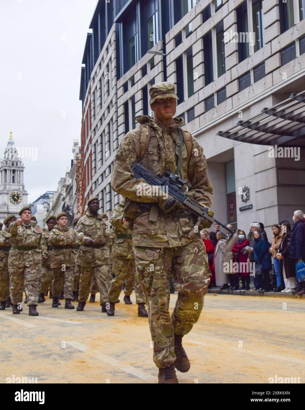 London, UK. 13th November 2021. British Army soldiers take part in the ...