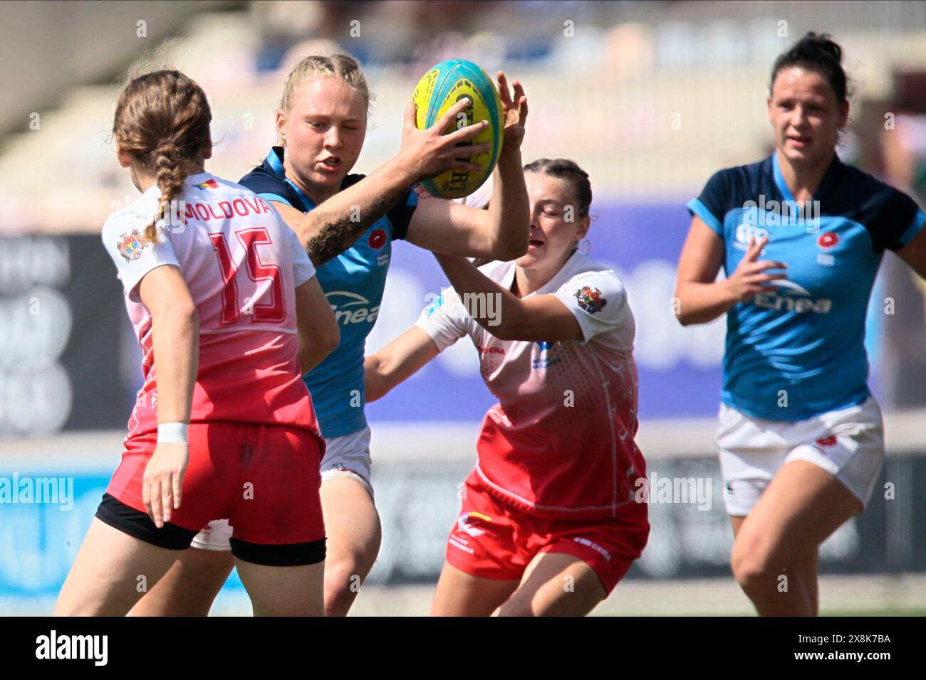 Villajoyosa, Spain. May 26, 2024. Poland (36) and Moldavia (5) face ...