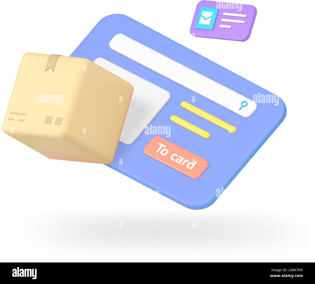 Shopping delivery service searching web form window cargo ...