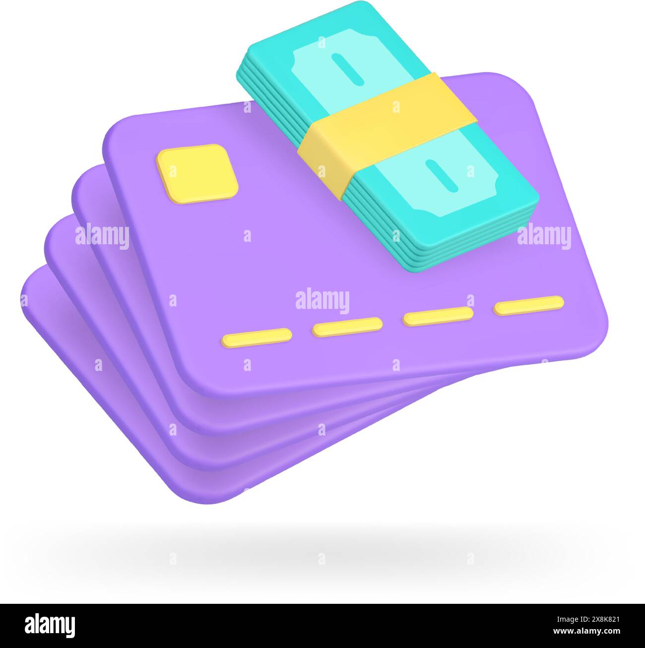 Cash money banknote transaction send credit debit card online banking ...