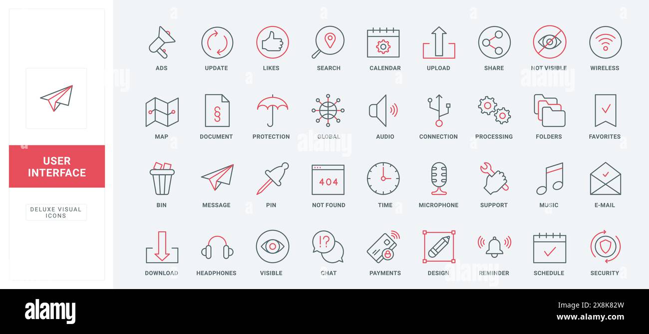 Online service line icons set for mobile app. Pin location on map and ...