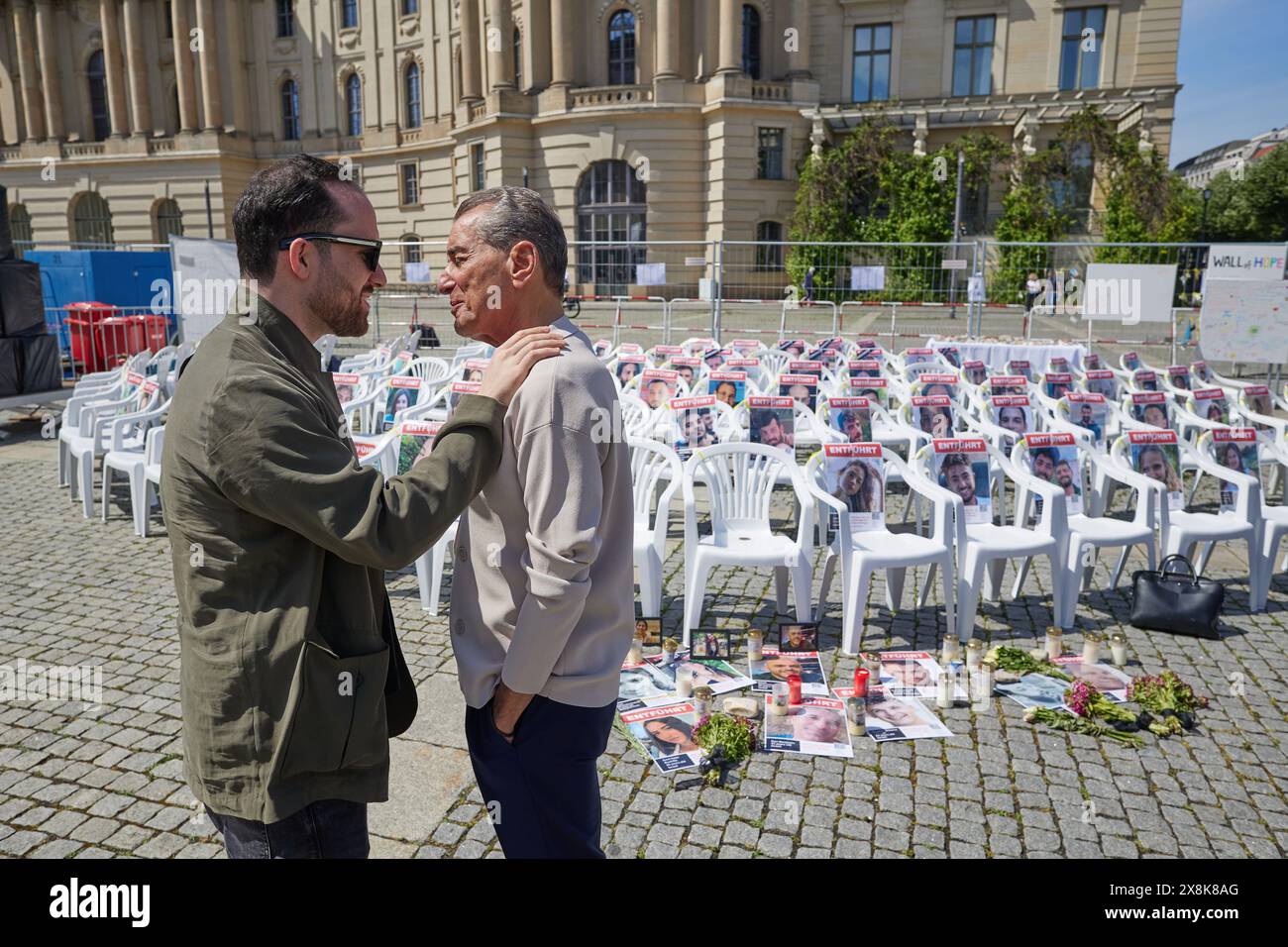 Berlin, Germany. 26th May, 2024. Pianist Igor Levit (l) and Michel ...