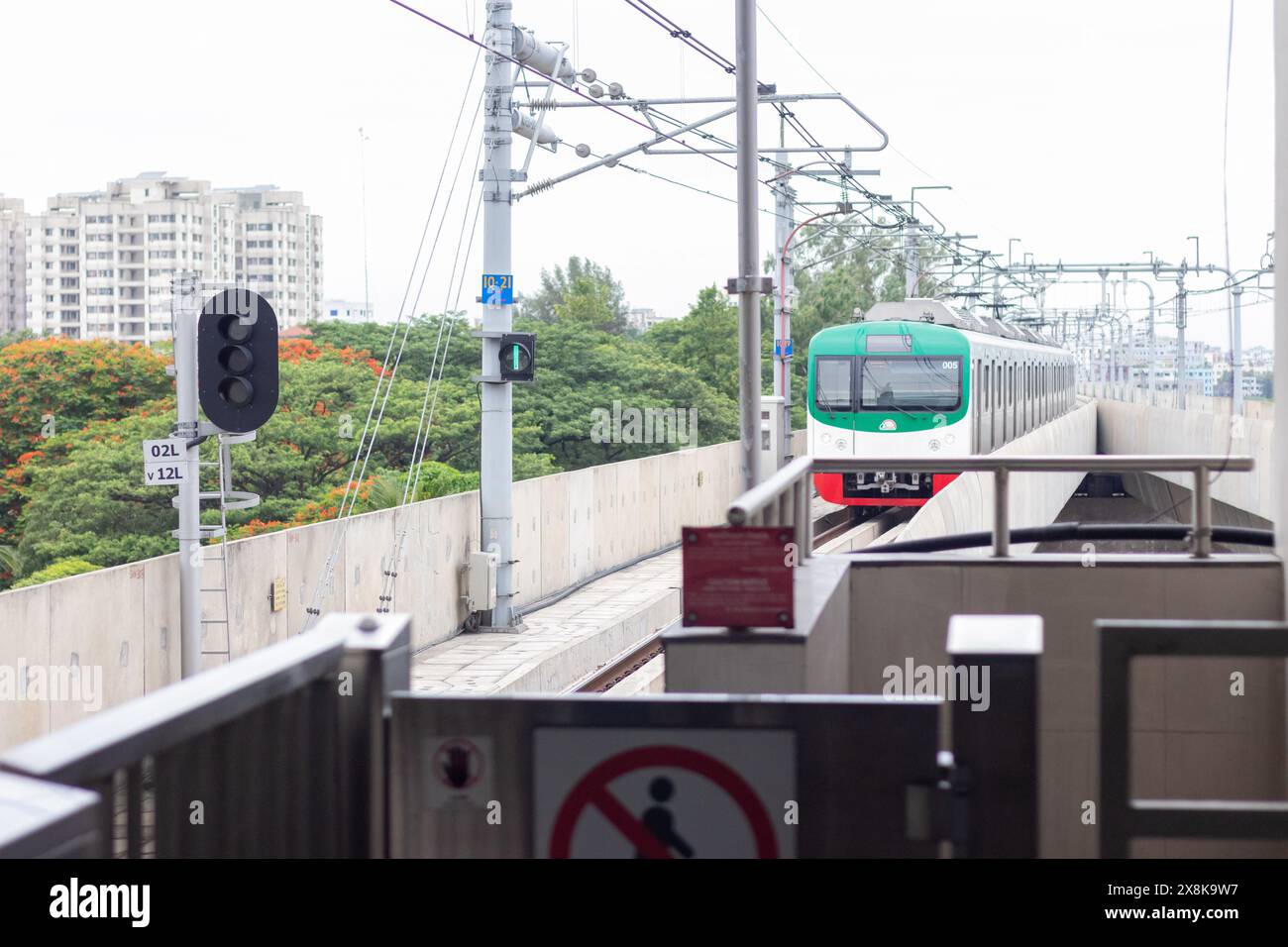 May 26, 2024, Dhaka, Dhaka, Bangladesh: The Dhaka Metro Rail ...