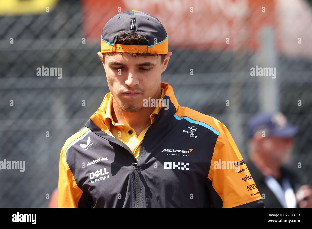 Monaco, Monaco. 26th May, 2024. Lando Norris of McLaren looks on during the F1 Grand Prix of ...