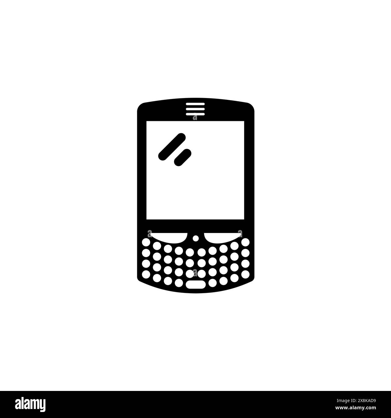 Smart Communicator, Pda Solid Flat Vector Icon Isolated on White ...