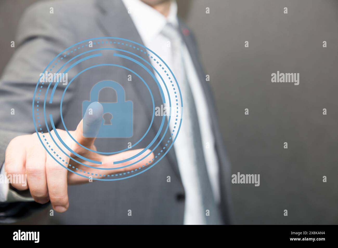 Hand touching screen security scanning protect. Cyber Security and ...