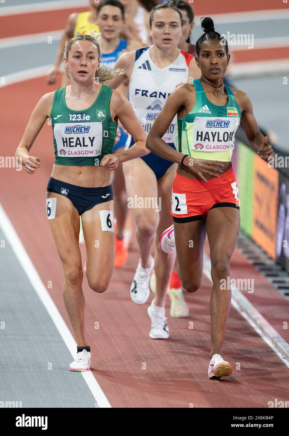 Birke Haylom of Ethiopia competing in the women’s 1500m at the World ...