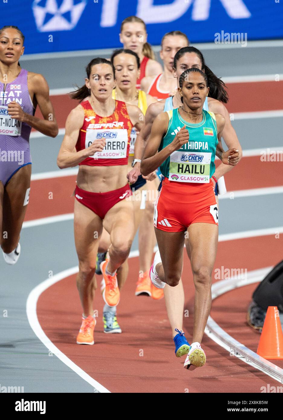 Freweyni Hailu of Ethiopia competing in the women’s 1500m at the World ...