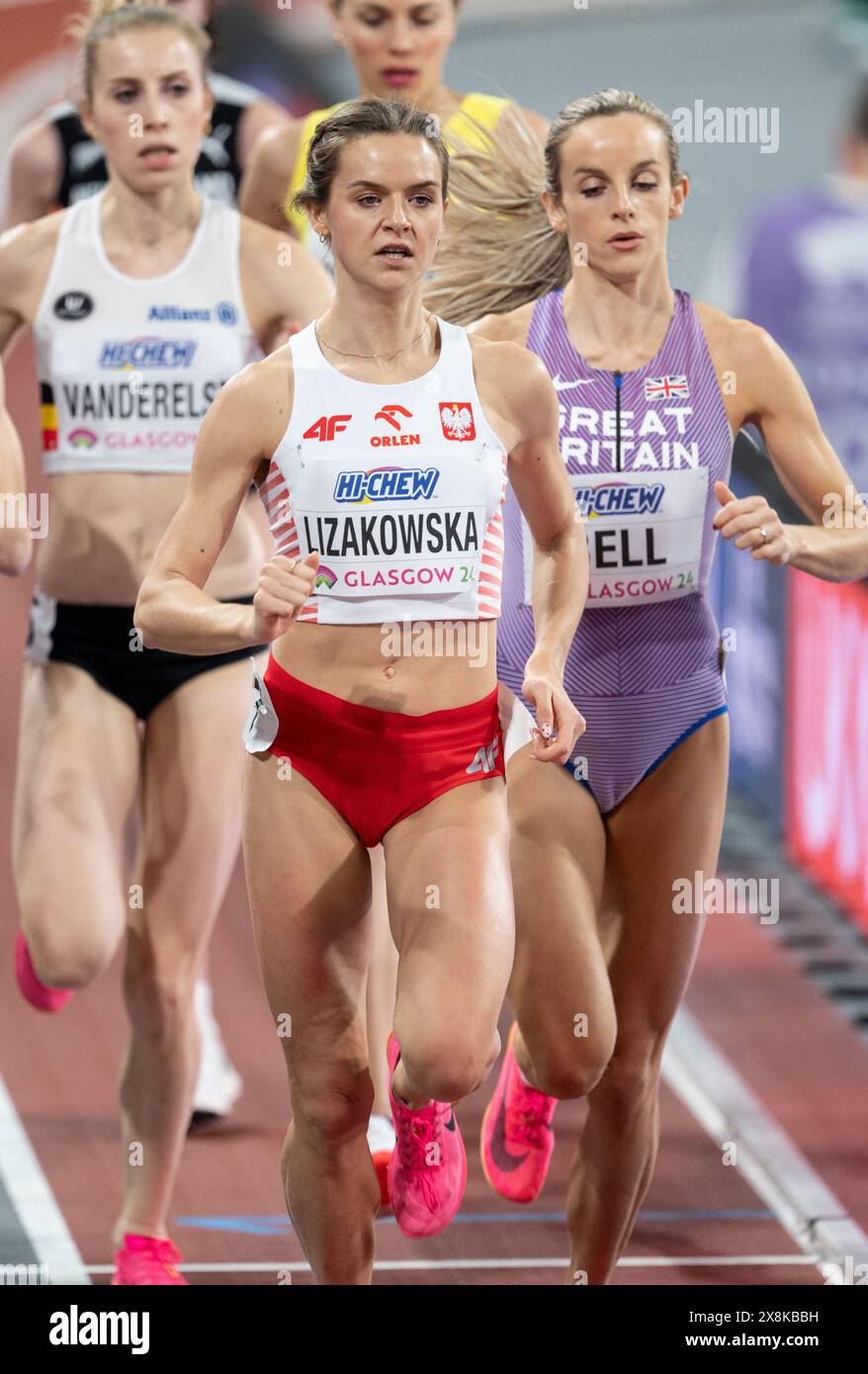 Weronika Lizakowska of Poland competing in the women’s 1500m at the ...