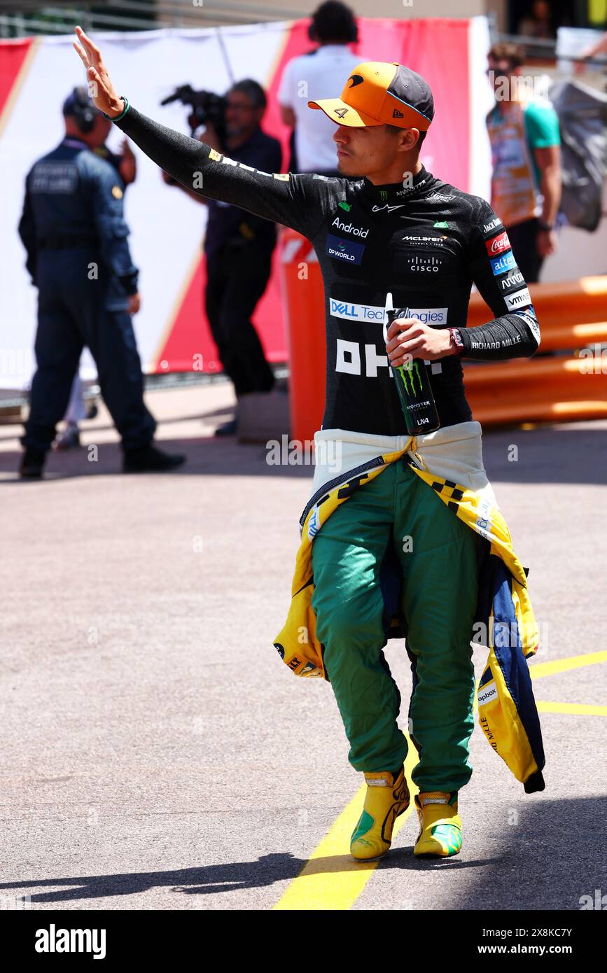Monte Carlo, Monaco. 26th May, 2024. Lando Norris (GBR) McLaren. Formula 1 World Championship ...