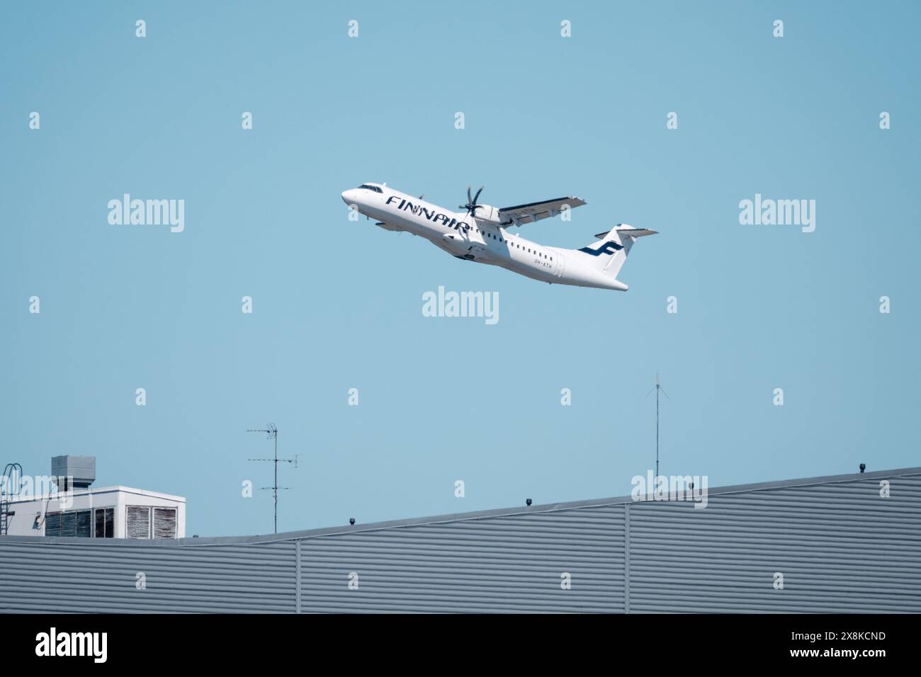 Helsinki / Finland - MAY 19, 2024: An ATR-72, operated by the Finnish ...
