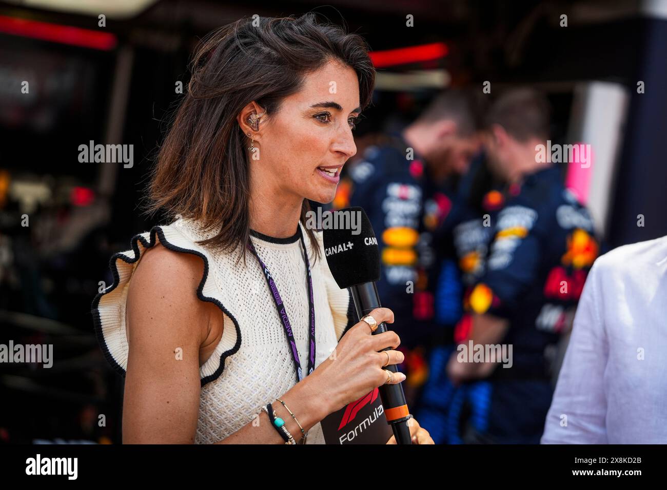 Monaco. 26th May, 2024. LAFFITE Margot (fra), TV presenter of Canal ...