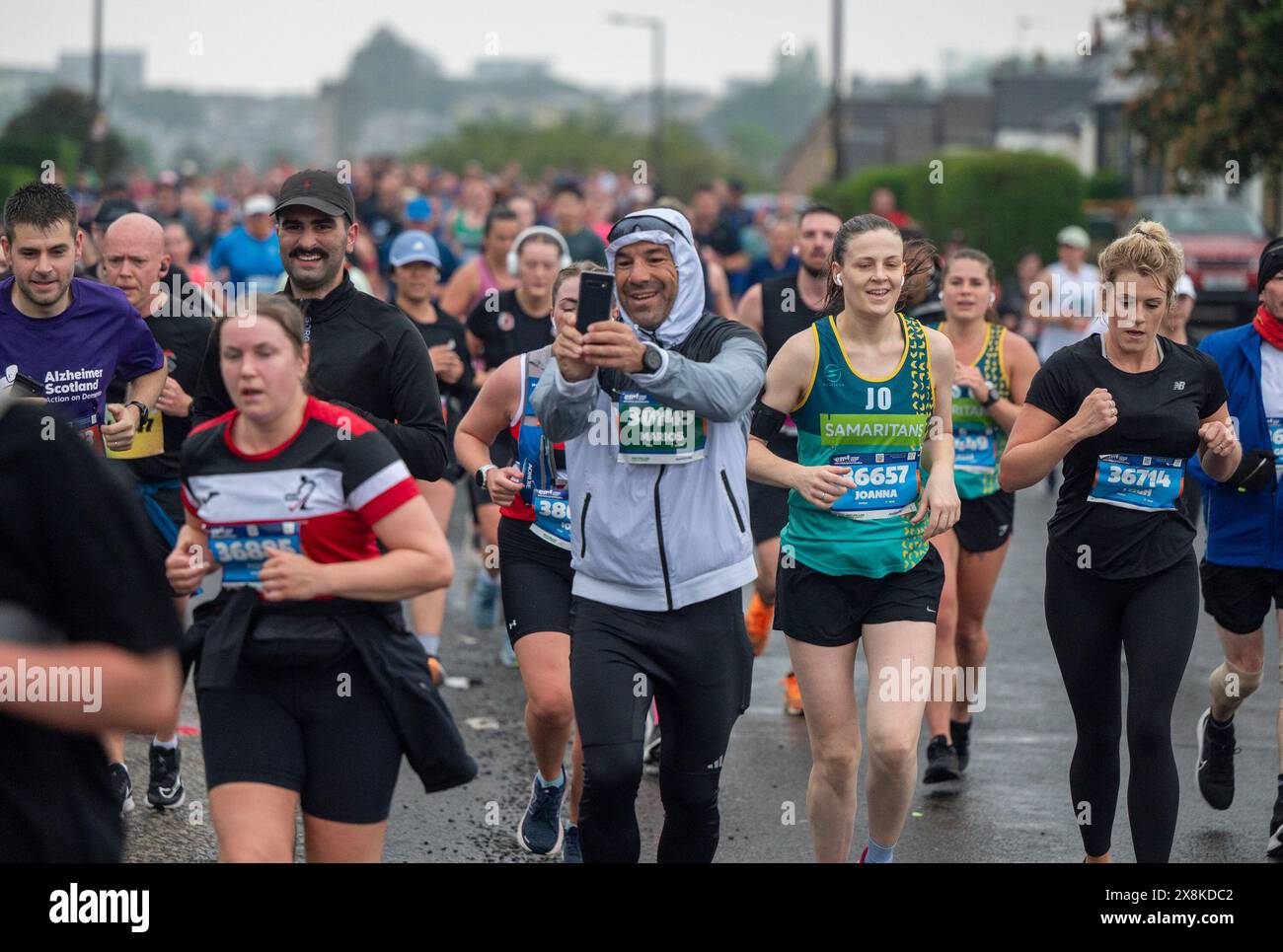 Edinburgh marathon 2024 runners joggers hi-res stock photography and ...