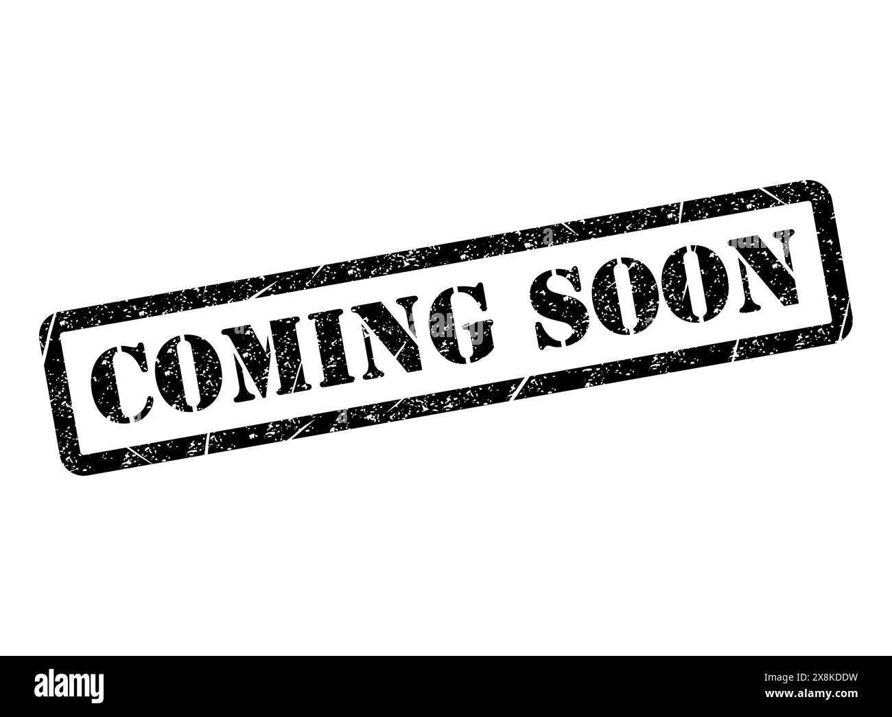 Coming soon stamp symbol, label sticker sign button, text banner vector ...