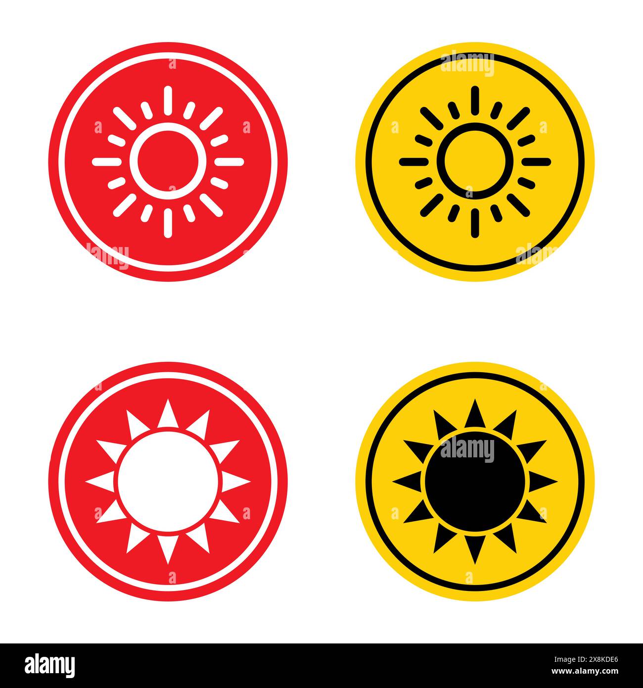 Set of Sun protection factor icon, uv radiation block symbol, sun ...