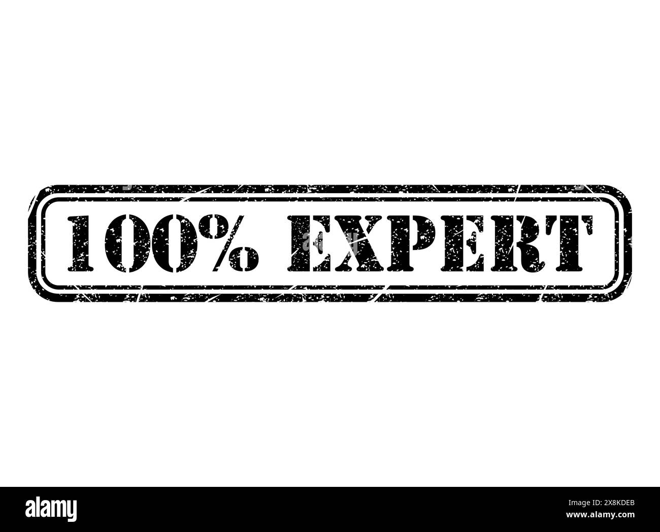 Expert 100% stamp symbol, label sticker sign button, text banner vector ...
