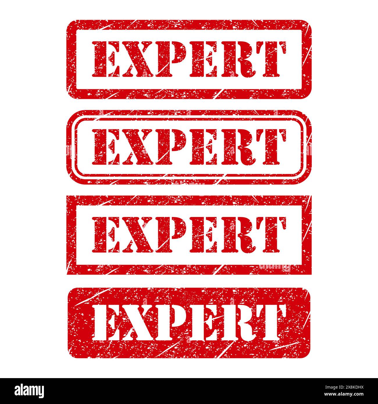 Set of Expert stamp symbol, label sticker sign button, text banner ...