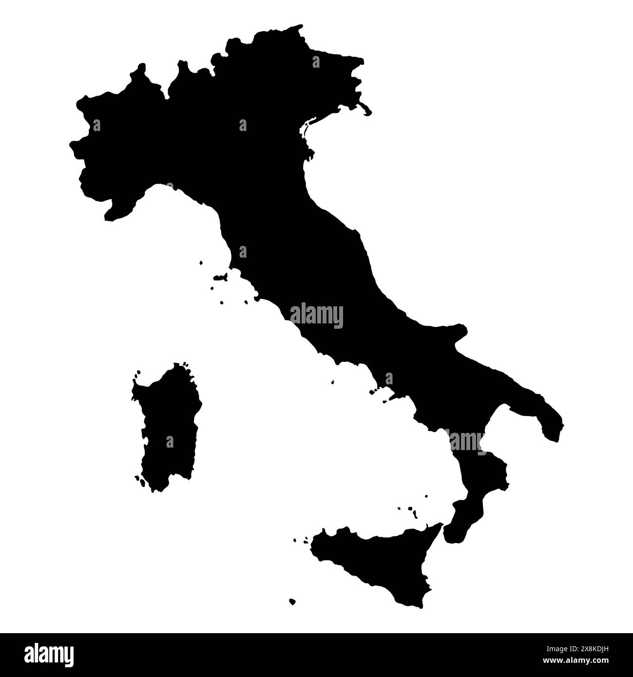 Italy map symbol shape, travel web flat concept icon web vector ...