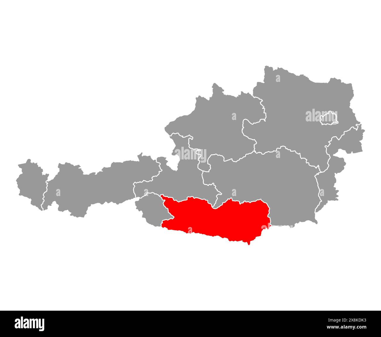 Carinthia map hi-res stock photography and images - Alamy