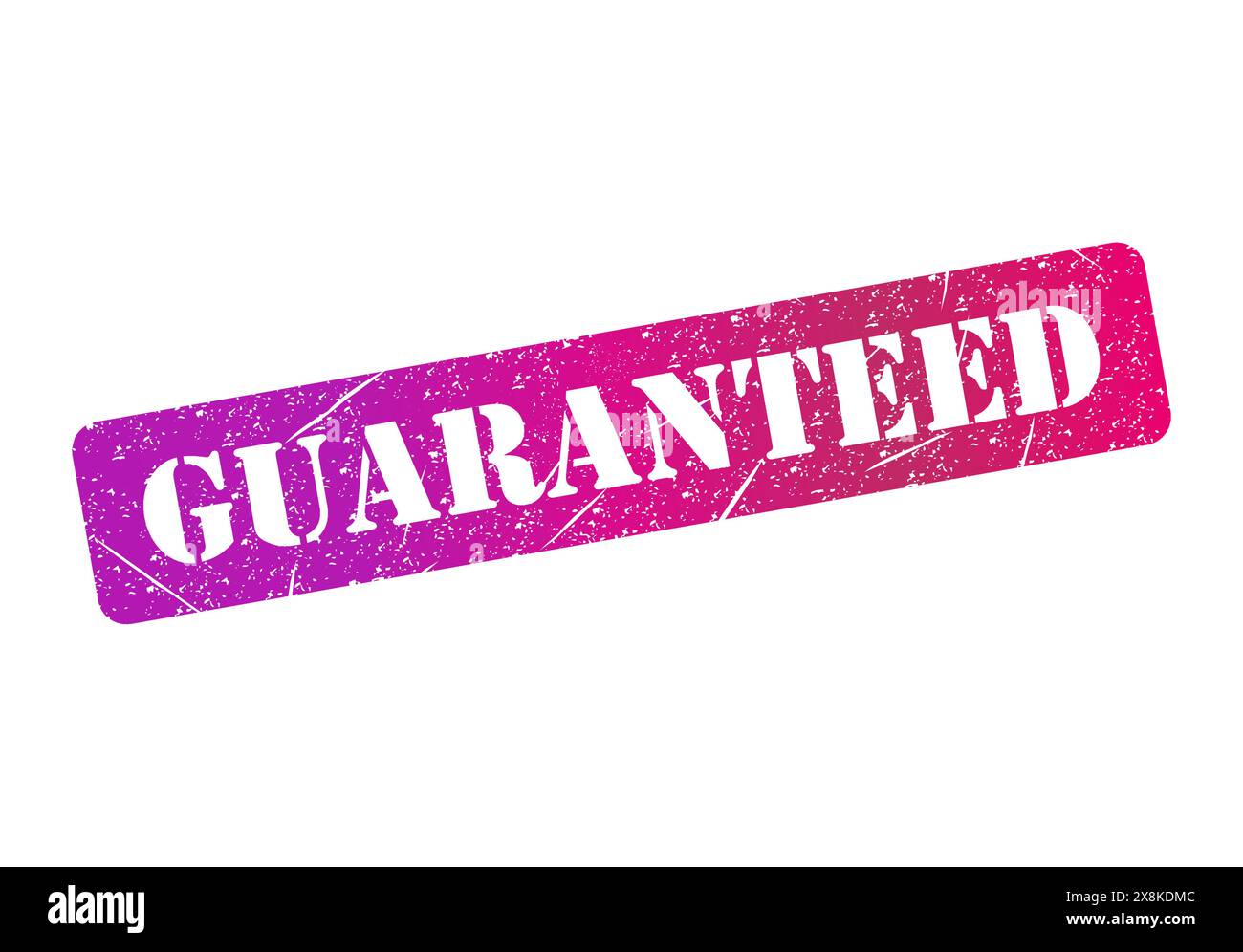 Guaranteed stamp symbol, label sticker sign button, text banner vector illustration Stock Vector ...