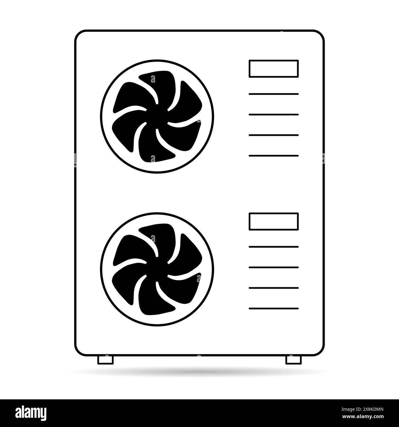 An air source heat pump Stock Vector Images - Alamy