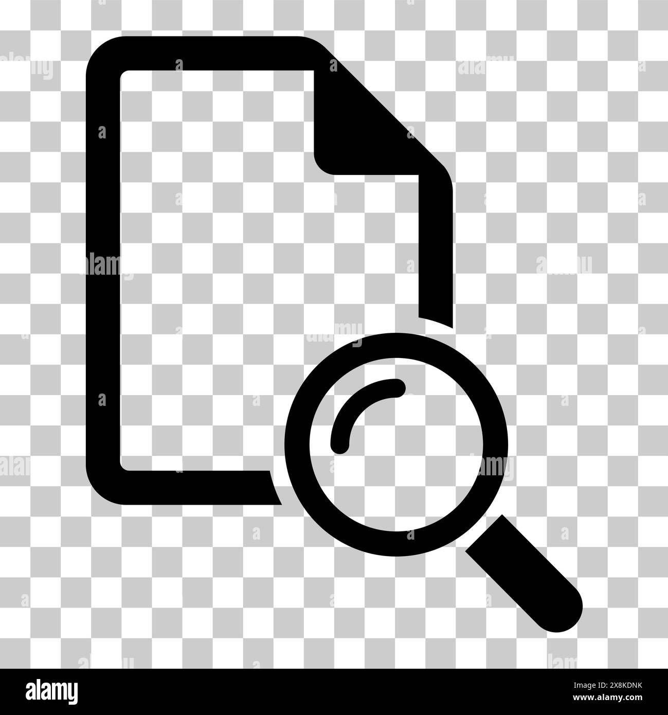 Search result icon, research data report sign, control analysis symbol ...