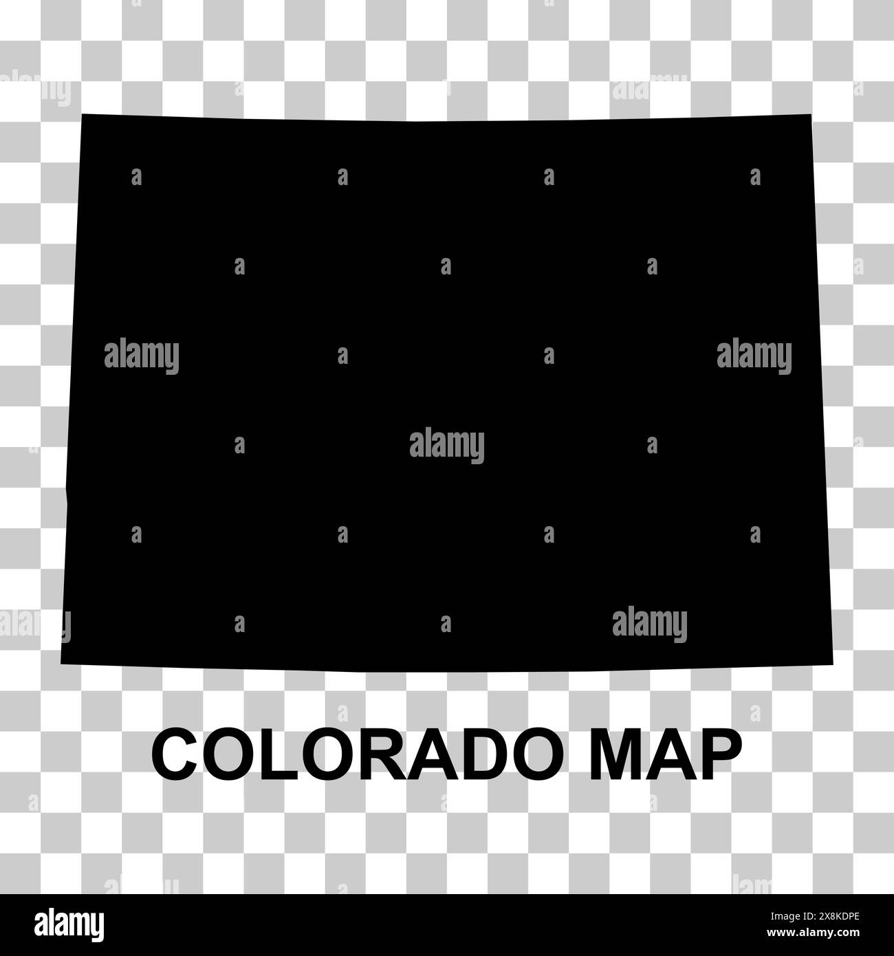 Colorado map shape, united states of america. Flat concept icon symbol ...