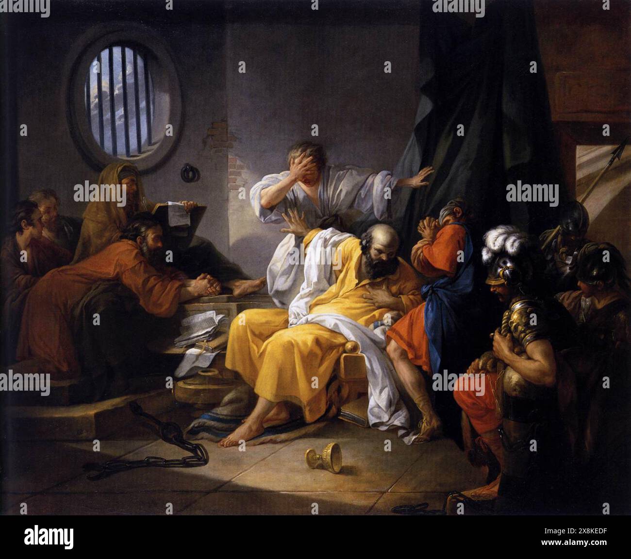 Death of socrates painting hi-res stock photography and images - Alamy