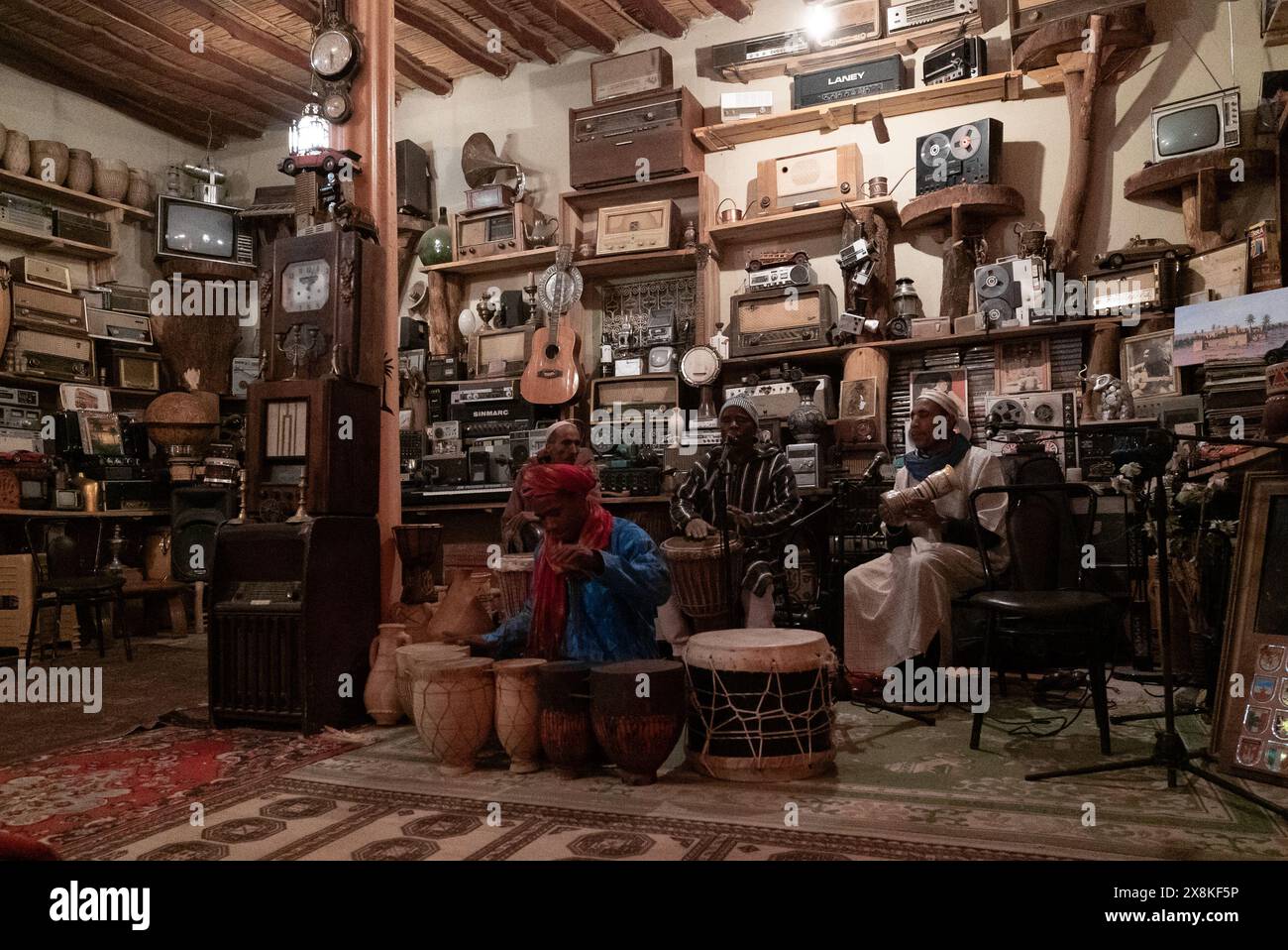 Meski, Morocco - 7 March, 2024: local Moroccan musicians making music ...